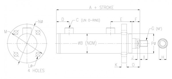 FRONT FLANGE MOUNT | Hydraulic cylinder design and manufacturing ...